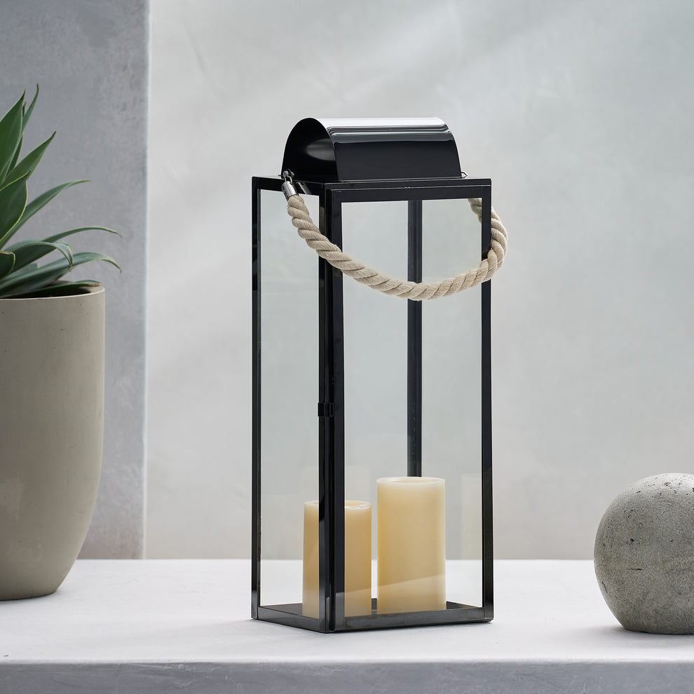 22" Stainless Steel Lantern without candle – Venetio