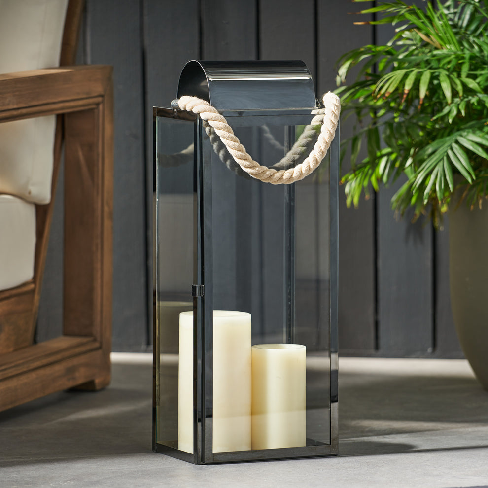 22" Stainless Steel Lantern without candle – Venetio